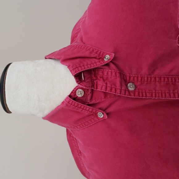 Sedgefield | Shirts | Sedgefield Mens Solid Red Buttondown Casual Shirt ...